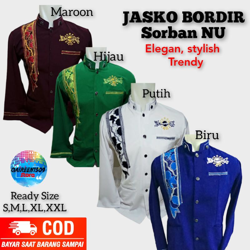 Jual Jas Koko Pria Bordir NU | Jasko Hijau NU | Jasko Putih Bordir NU ... Jual Jas Koko Pria Bordir NU | Jasko Hijau NU | Jasko Putih Bordir NU ...