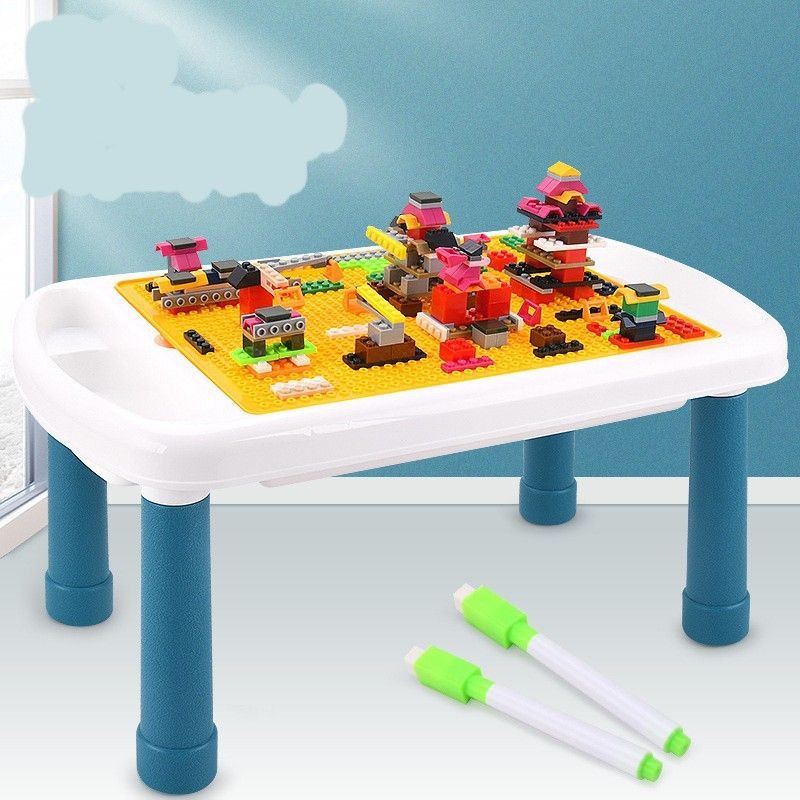 Jual Meja Lego plus Lego 300 pcs (dengan kursi) | Shopee Indonesia