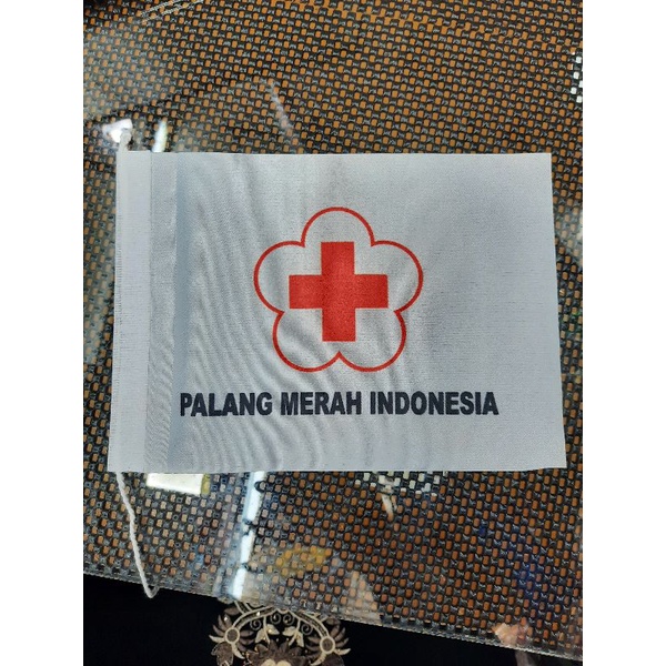 Jual Bendera Palang Merah Indonesia PMI Tangan / Kecil / Mini 15x20 ...