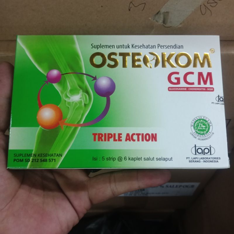 Jual OSTEOKOM GCM Suplemen Kesehatan Sendi 30kaplet | Shopee Indonesia