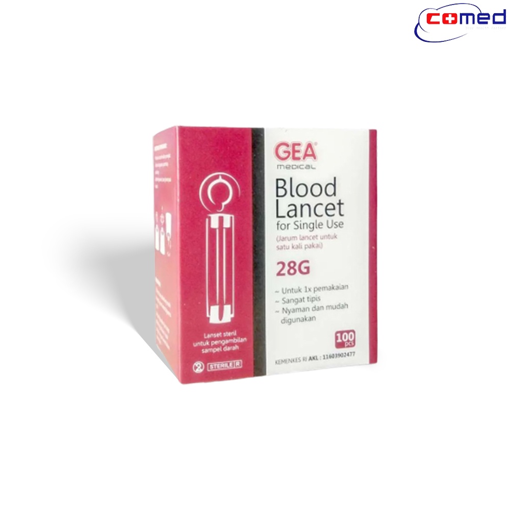 Jual Blood Lancet / Jarum Lancet GEA isi 200 - GEA - BLOOD LANCETS isi ...