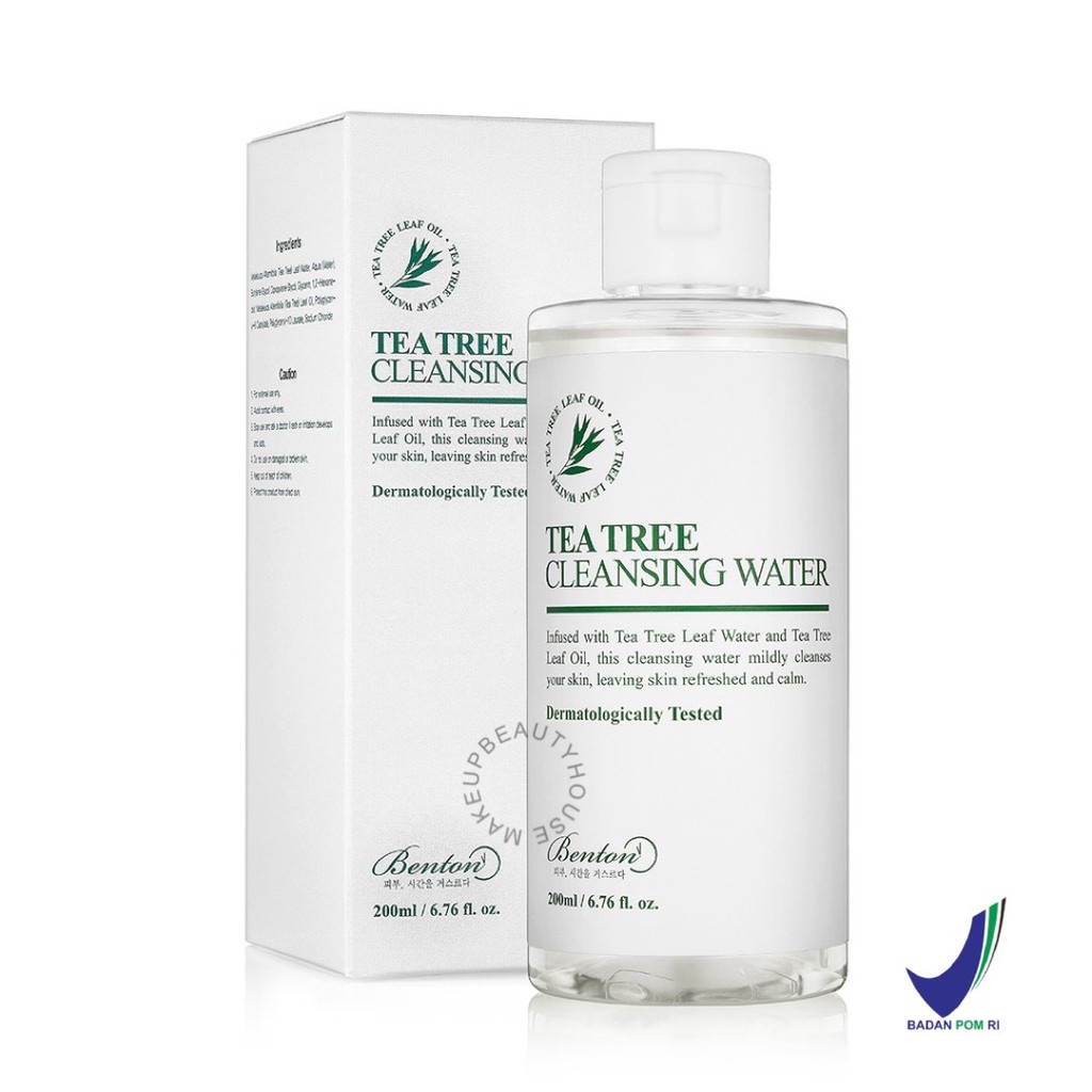 Jual BENTON Tea Tree Cleansing Water 200ml | Shopee Indonesia