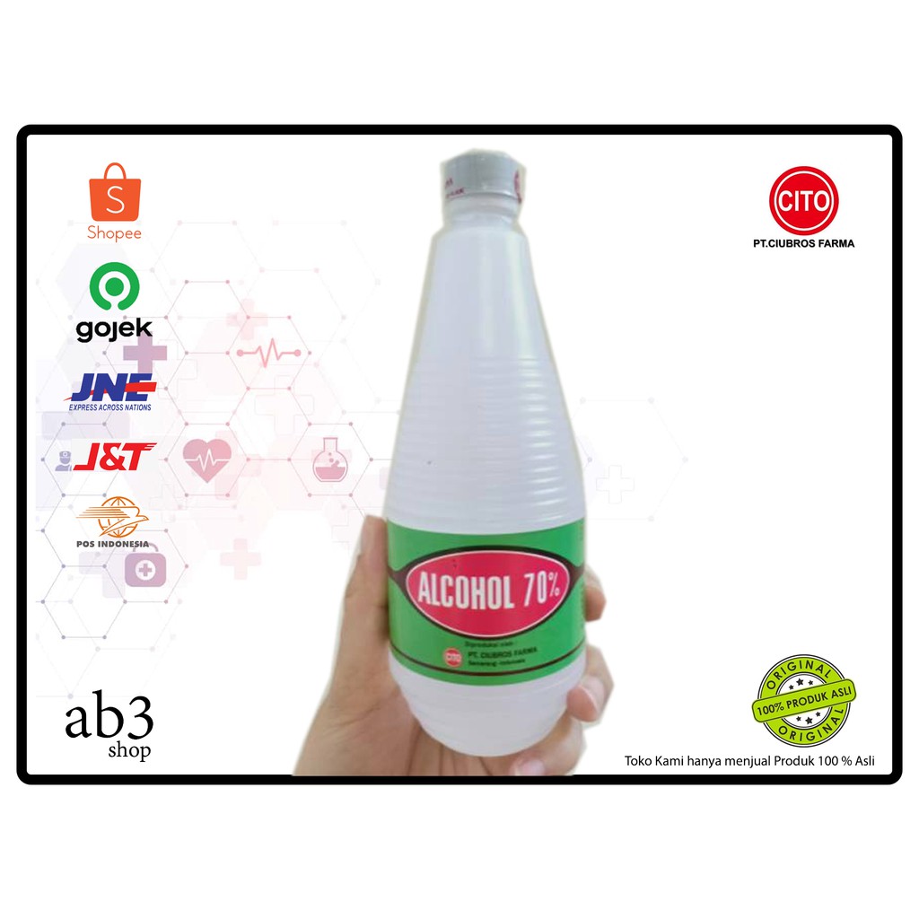 Jual ALKOHOL 70% - ALCOHOL 70 % - 300 ML - CITO - 300ML ANTISEPTIC DAN ...
