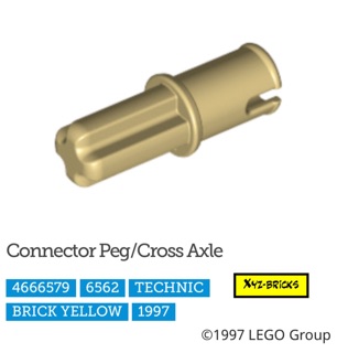 Jual LEGO PARTS 4666579 - Technic Connector Peg / Cross Axle Brick ...