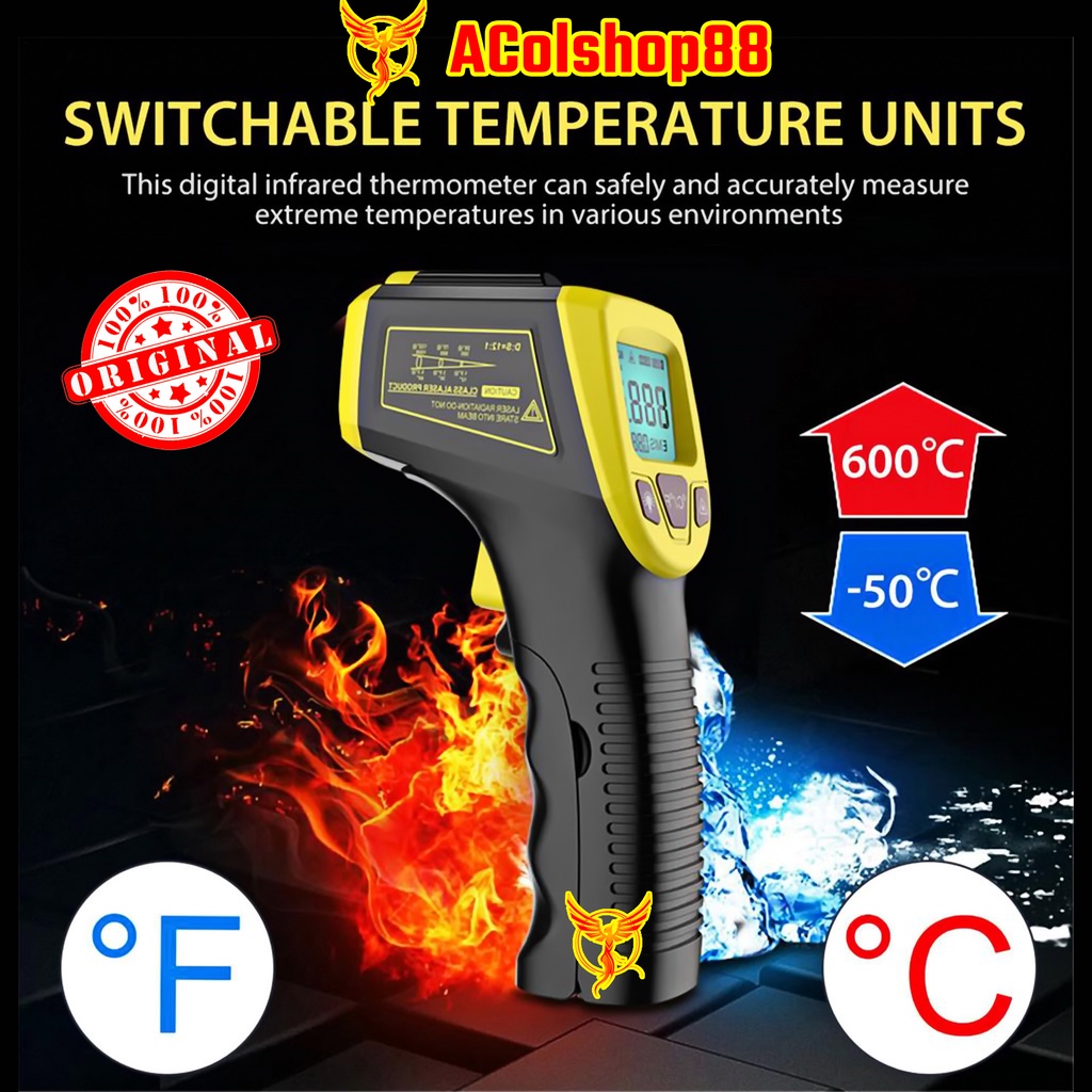 Jual TERMOMETER INDUSTRI GM320S TERMOGUN BENDA INDUSTRIAL INFRARED ...