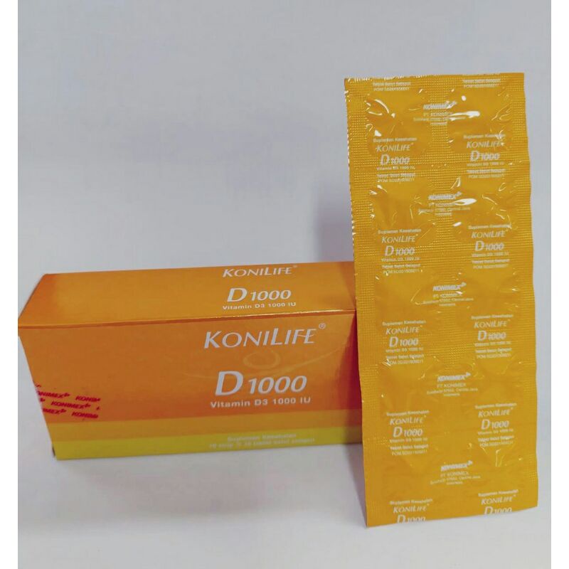 Jual KONILIFE D1000 iu (1 strip isi 10 tablet) Indonesia|Shopee Indonesia