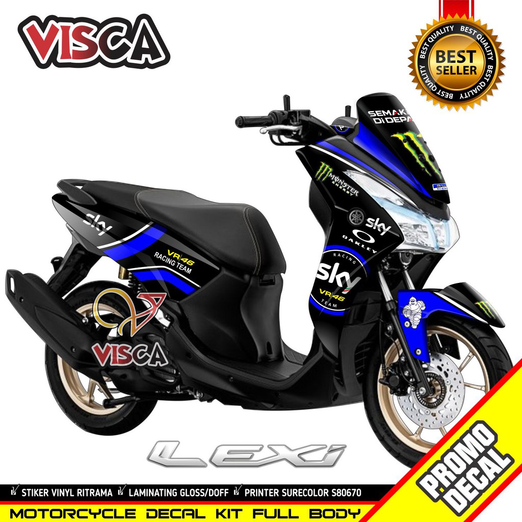 Jual Decal Lexi Full Body Baru Stiker Motor Yamaha Lexi Full Body Decal ...