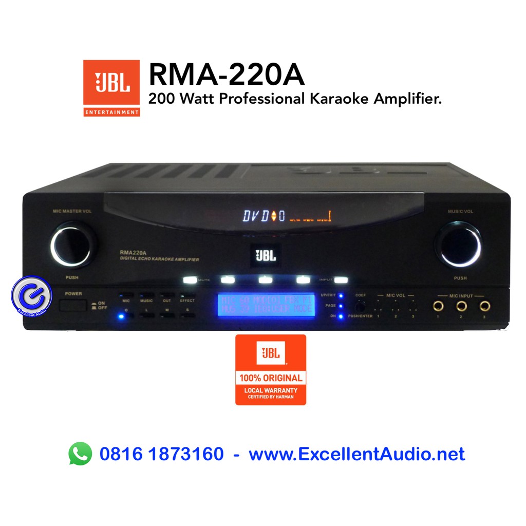 Jual JBL rma220 rma220a professional digital mixer karaoke amplifier ...