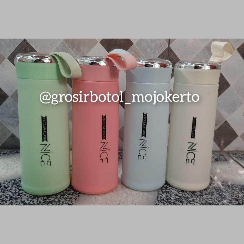 Jual BOTOL MINUM / BOTOL MINUM KACA NICE 400ml (NON BOX) | Shopee Indonesia