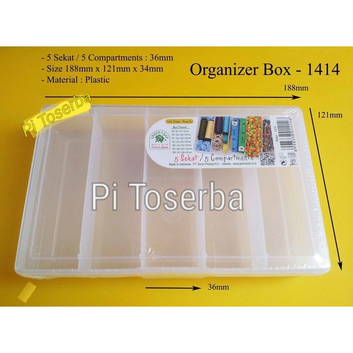 Jual Organizer Box compartment kotak sekat perkakas pancing komponen ...