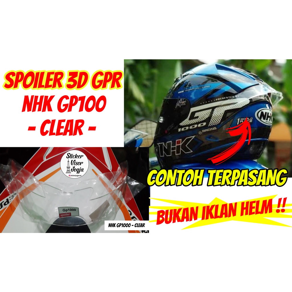 Jual Spoiler 3D NHK GP1000 Clear | Shopee Indonesia