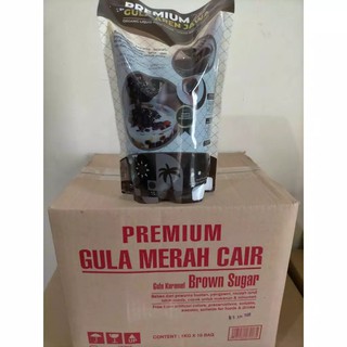 Jual PREMIUM BROWN SUGAR 1 DUS / 1 KARTON GULA MERAH CAIR 1 KG / GULA ...
