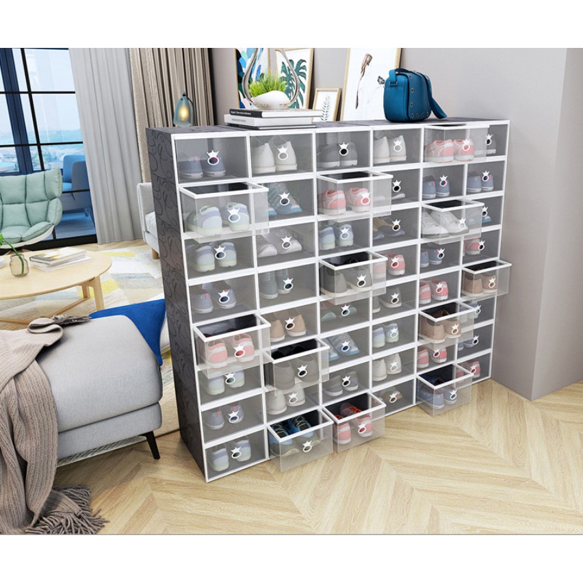 Jual Box Sepatu Flip Buka Depan / Kotak Sepatu SLIDE / Kotak Sepatu ...