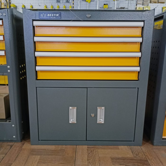 Jual BESTIR Lemari Perkakas 4 Susun Toolbox Cabinet Trolley 4 Tray | Shopee Indonesia