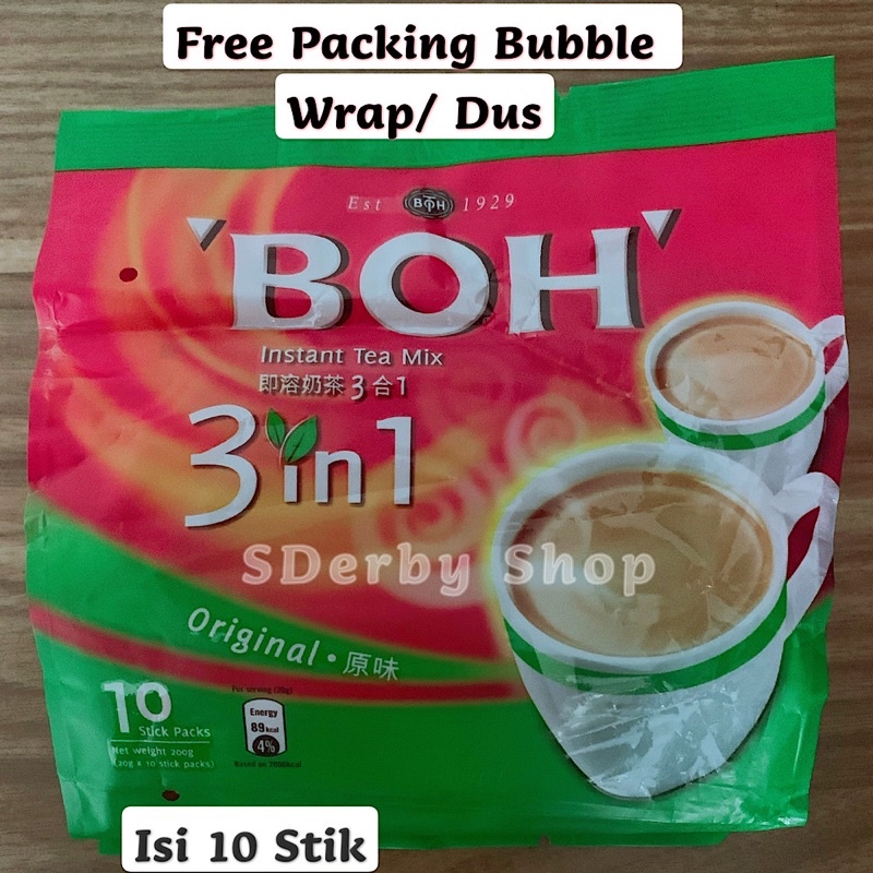Jual Boh Teh Tarik 3in1 Instant Milk Tea Instan isi 10 Sachet | Shopee ...
