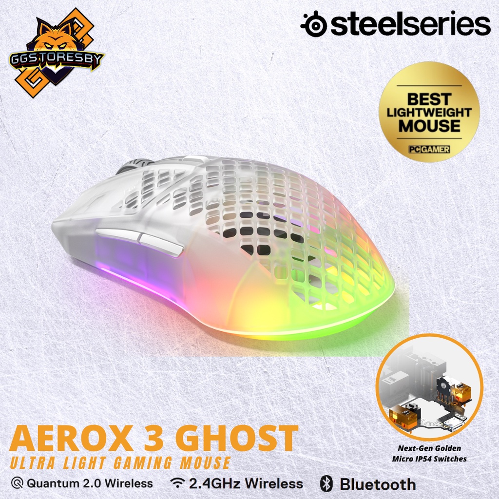 Jual STEELSERIES AEROX 3 GHOST WIRELESS Gaming Mouse Indonesia|Shopee Indonesia