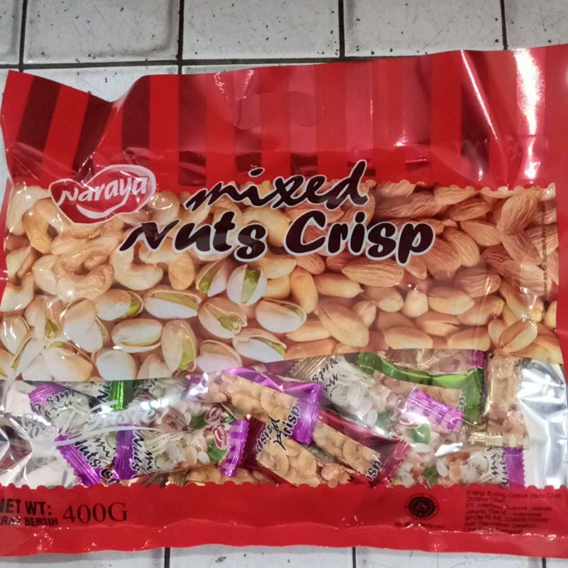 Jual permen mixed nuts crisp naraya 400 gr | Shopee Indonesia