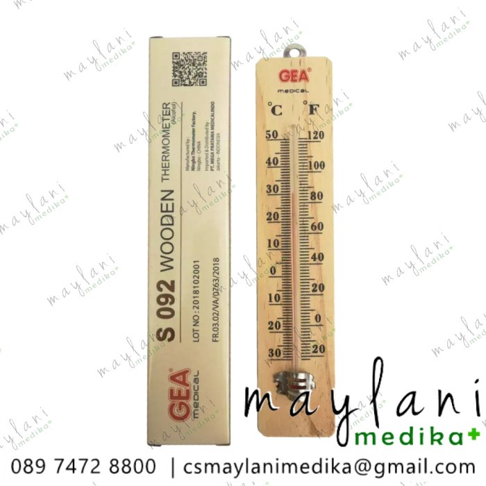 Jual GEA THERMOMETER RUANGAN KAYU / TERMOMETER KAYU / TERMOMETER KAMAR ...