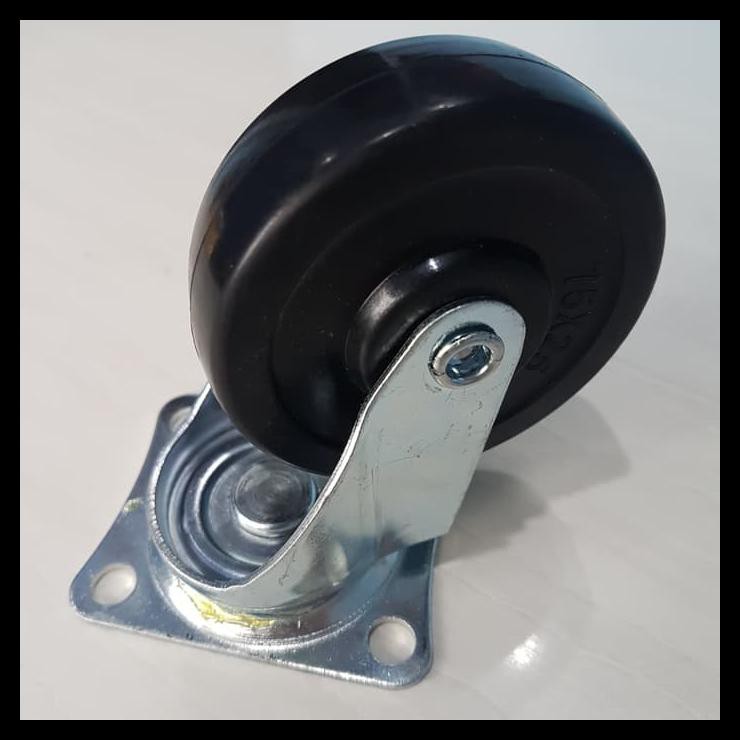 Jual Roda Karet 3" Bulat Etalase Lemari Meja Rak Troli Trolley Roli ...