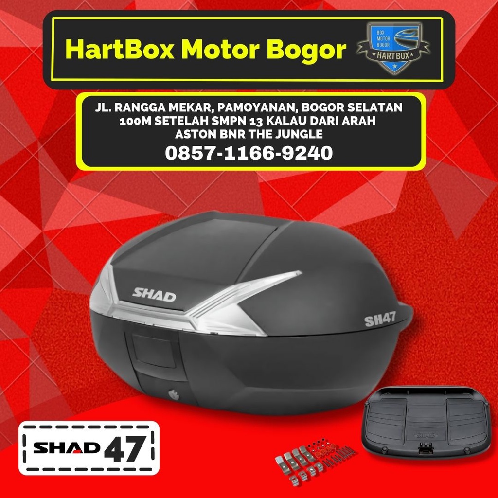 Jual Box Motor Box touring Shad SH47 Mika Putih | TopBox Terbaru Shad ...