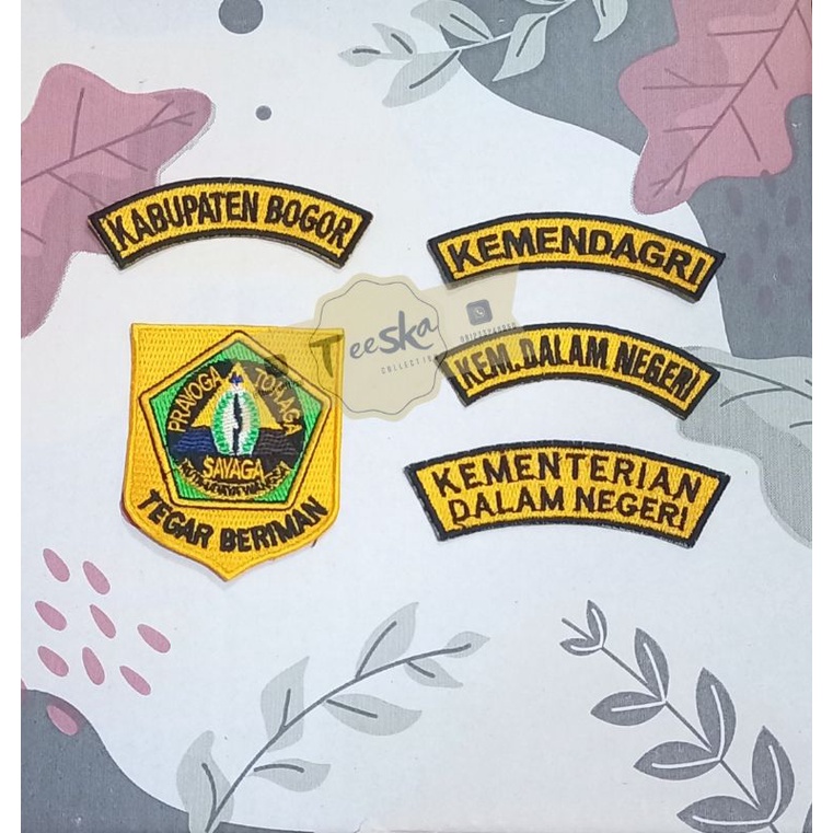 Jual Bet / badge Logo dan lokasi Bordir Seragam PDH Khaki PNS Pria atau ...