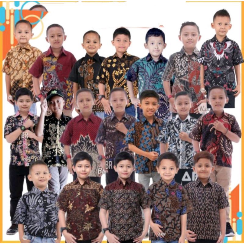 Jual Kemeja Batik Anak-Batik Anak-Baju Batik Anak laki-laki Hem Batik ...