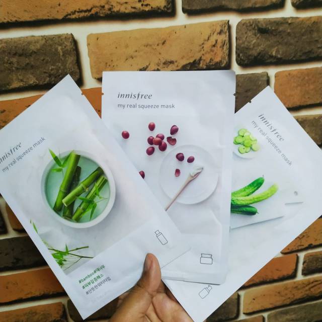 Jual INNISFREE My Real Squeeze Mask ( Masker Wajah) | Shopee Indonesia