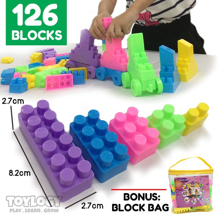 Jual Mainan Edukasi Blok Susun - Building Blocks 126 pcs (Lego ...