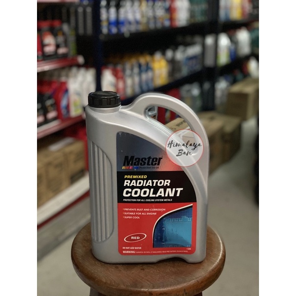 Jual Air Radiator Coolant Master Protection Premixed Warna Merah (4 Liter) | Shopee Indonesia