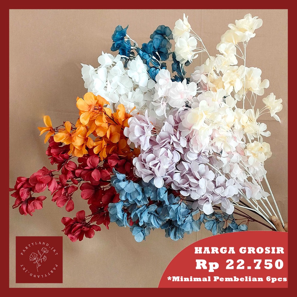 Jual Artificial Flower Large Orientalis Anna Marie Bunga Palsu Plastik ...