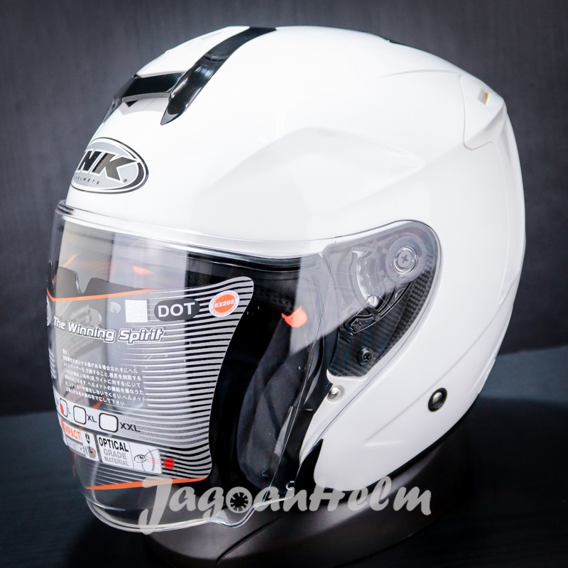 Jual INK Helm DYNAMIC SOLID | WHITE METALIC | ORIGINAL HELMET | Shopee ...