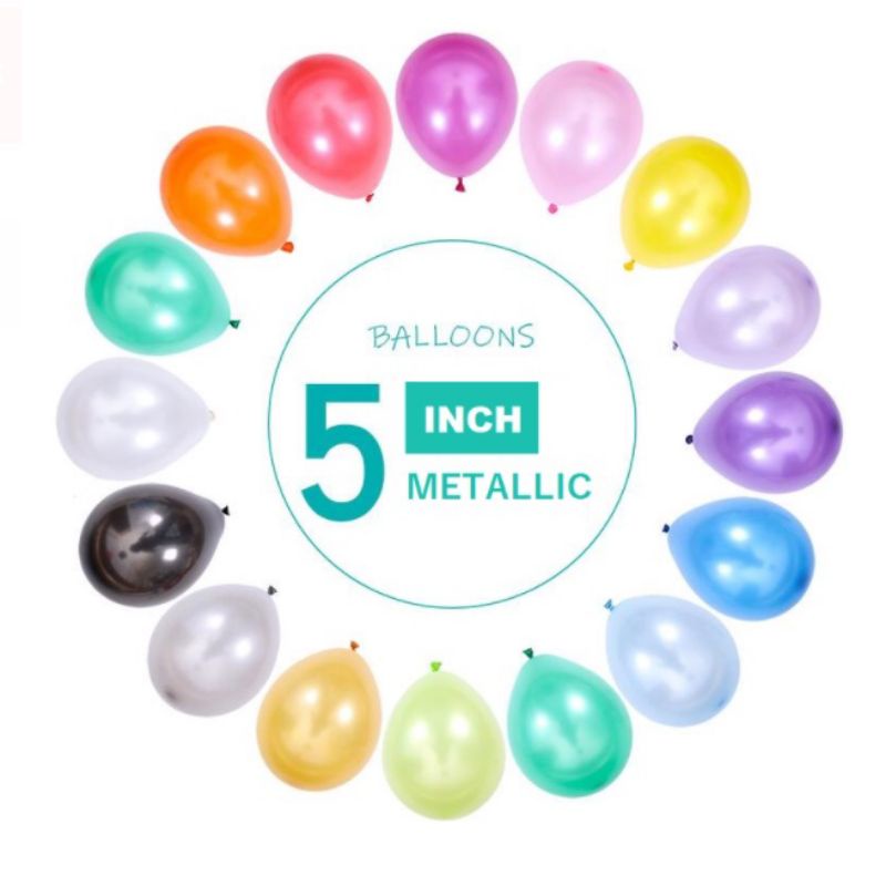 Jual Balon METALIK 5 inch | Shopee Indonesia