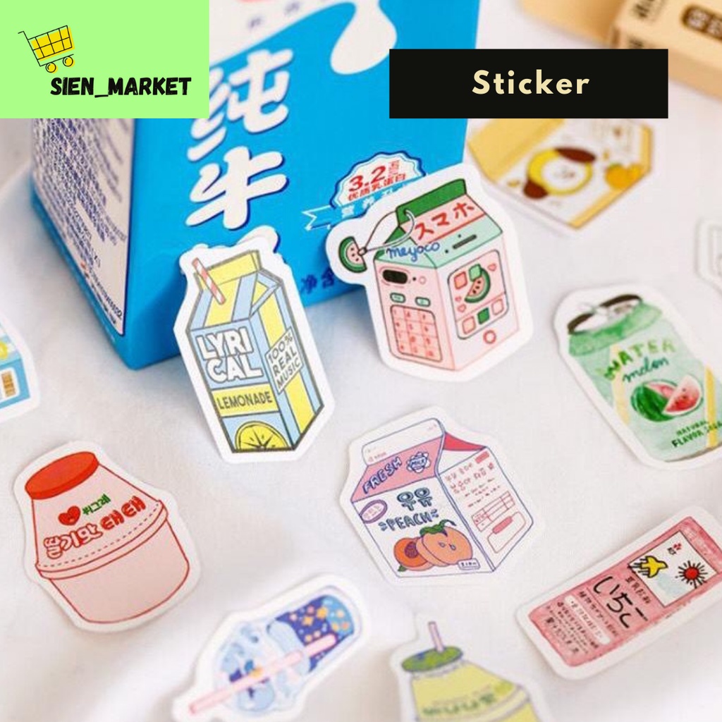 Jual Sticker Satuan Stiker Ecer Sticker Blue Stiker Biru Muda Aesthetic ...