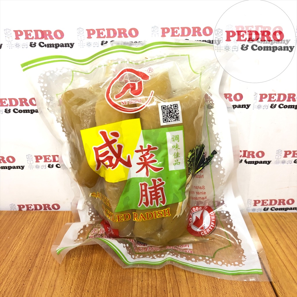 Jual SU brand salted pickled radish 500 gram - acar lobak asin | Shopee ...