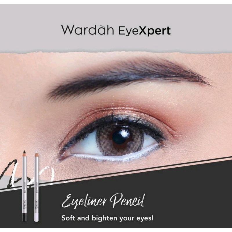 Jual ORIGINAL Wardah Eyeliner Pencil Black and White Eye Liner Warna ...