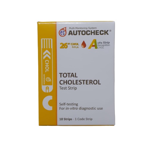 Jual STRIP AUTOCHECK Cholesterol / Kolesterol - ISI 10 STRIP | Shopee ...