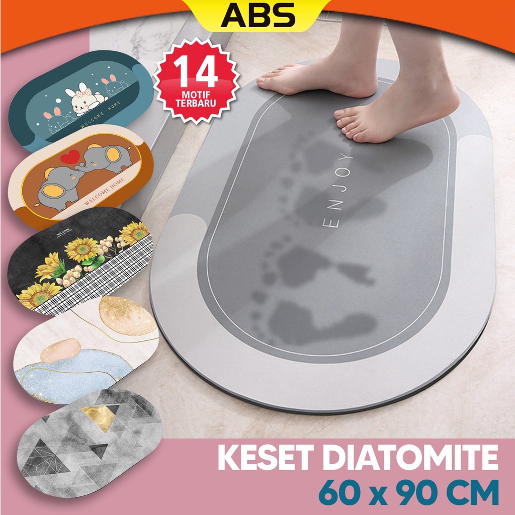 Jual ABS Keset Diatomite Bundar / Keset Kaki Anti Bau Nyerap Air Anti ...