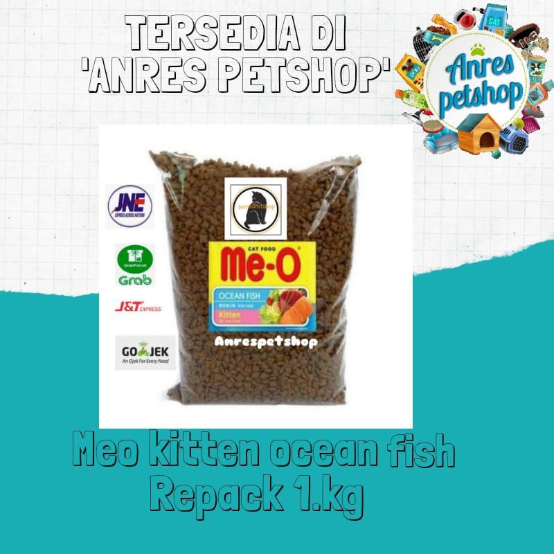 Jual Me-o Ocean Fish REPACK 1 KG. Meo kitten 1 kg 1 kg 1000 gram ...