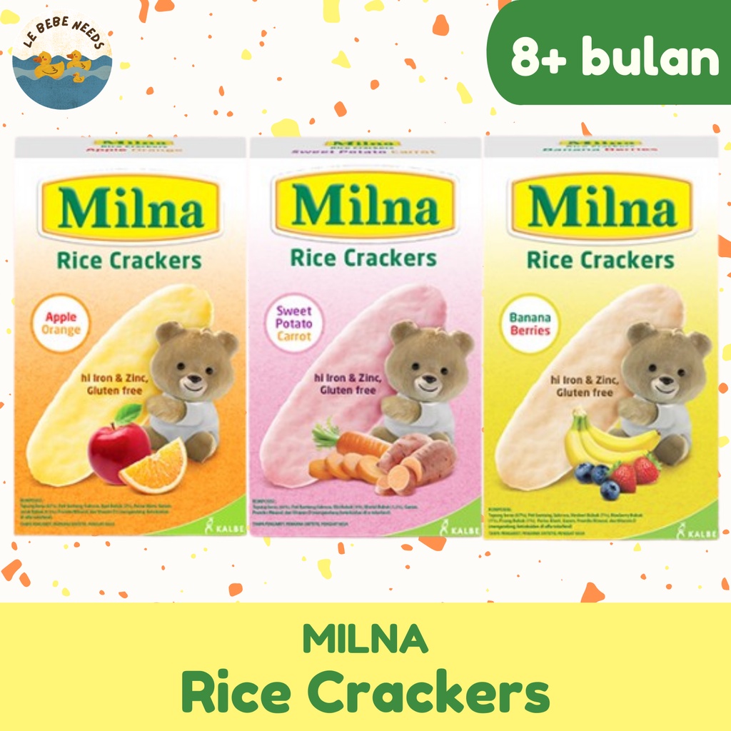 Jual Milna Rice Cracker - Milna Rice Crackers - Snack MPASI Bayi ...