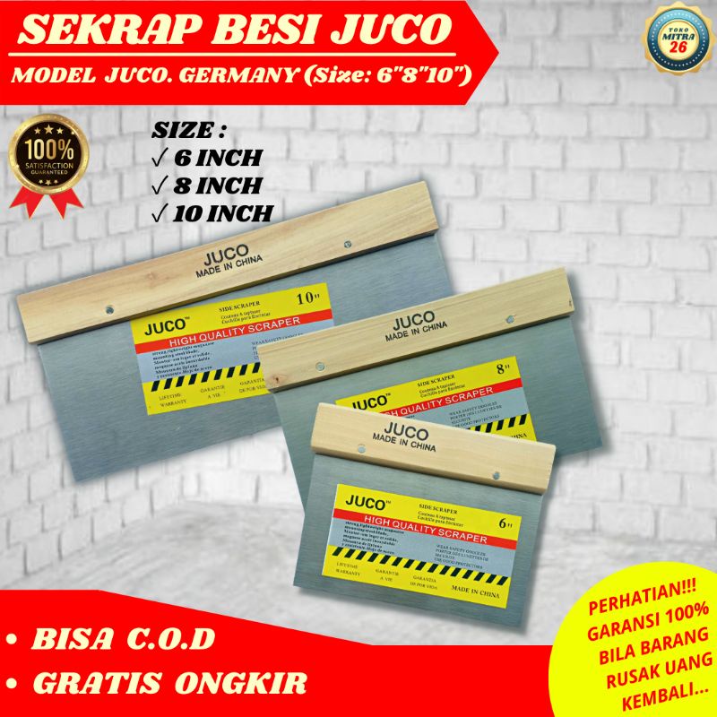 Jual Sekrap Skrap Kape Kapi Scrapper Scraper 6" 8" 10" Inchi JUCO ...
