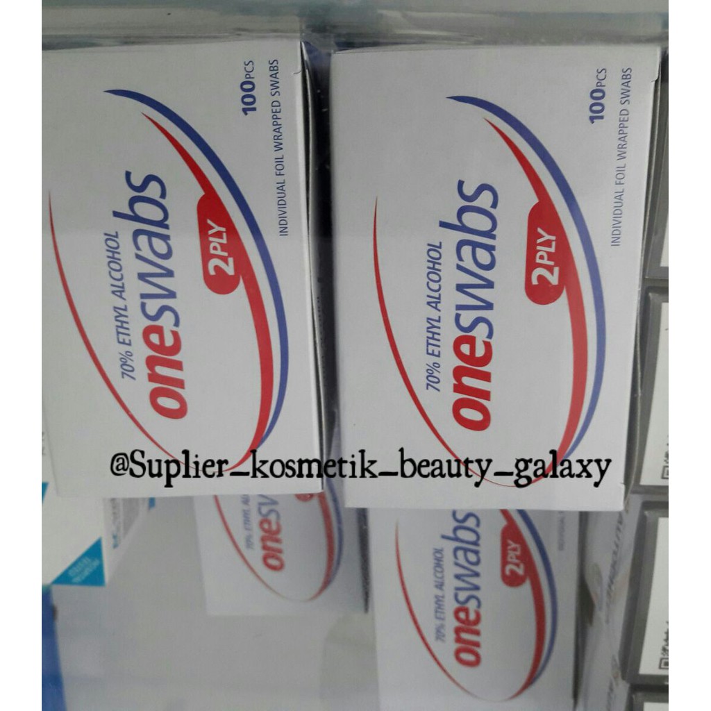 TISSUE ALKOHOL/ALCOHOL SWABS/box isi 100 lembar/kapas alkohol/ONE SWAB ...