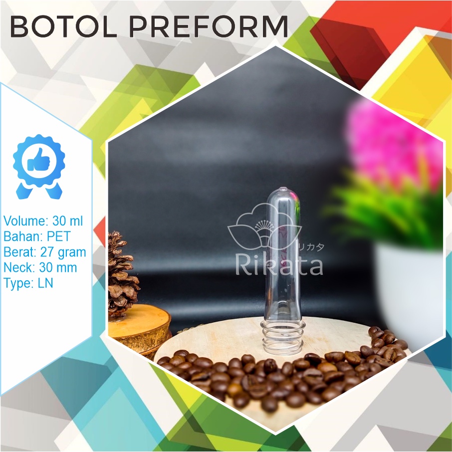 Jual Botol Plastik PET Preform/ Botol Test Tube 30ml / Botol Mini ...