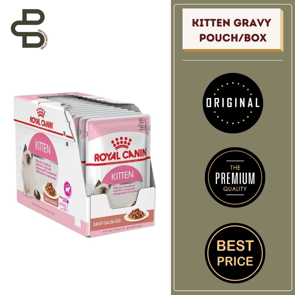 Jual ROYAL CANIN KITTEN INSTINCTIVE GRAVY PER BOX ISI 12PCS | Shopee ...
