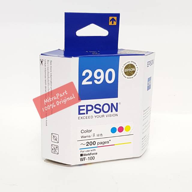 Tinta Epson 290 Color WF-100 Original | Shopee Indonesia