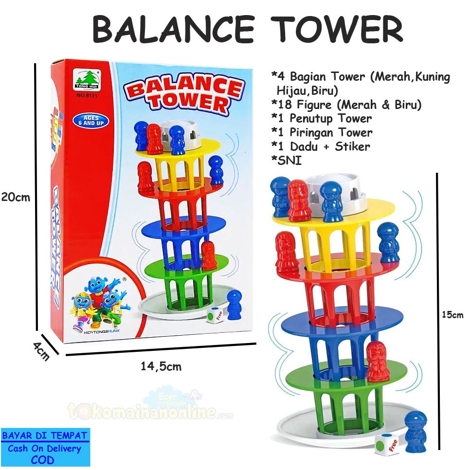 Jual BALANCE TOWER - 8131 MAINAN KESEIMBANGAN TOWER + FIGURE FAMILY ...