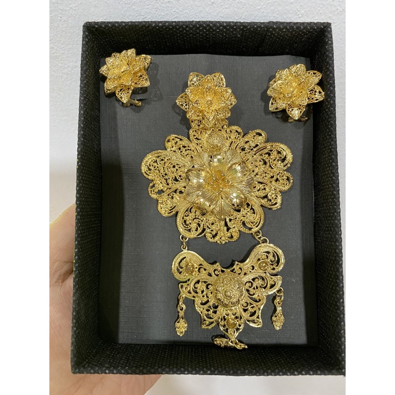 Jual Bros Alpaka,/ Motif Bunga Mitir Tanpa Mata | Shopee Indonesia