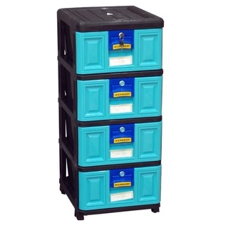 Jual Lemari Plastik Laci Napolly MURAH SURABAYA STB 400 BK 1 + RODA ...