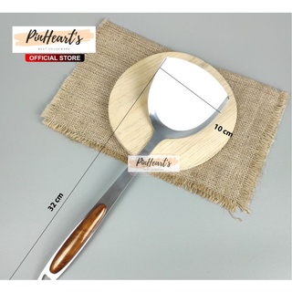 Jual SPATULA SUTIL SENDOK GORENG STAINLESS STEEL GAGANG COKLAT KAYU ...