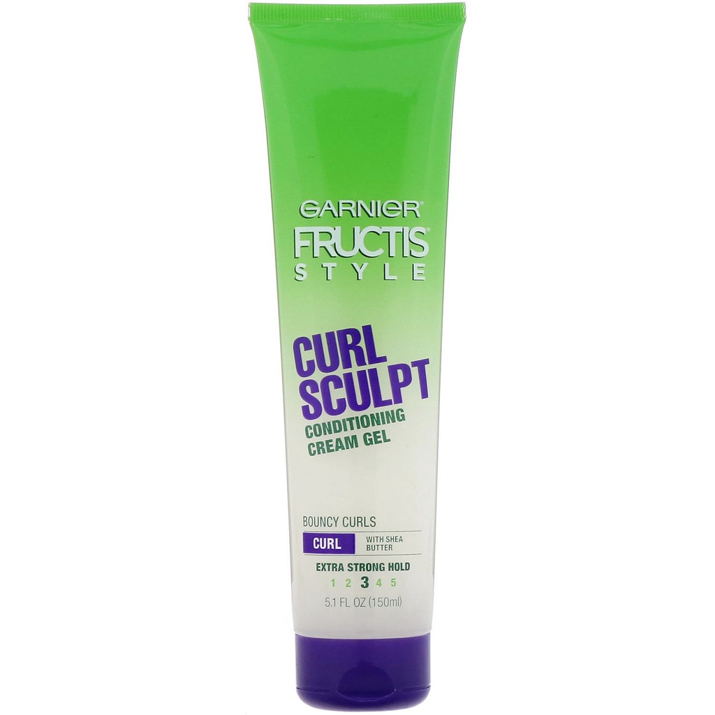 Jual Garnier Fructis Curl Sculpt Conditioning Cream Gel 150 ml USA ...