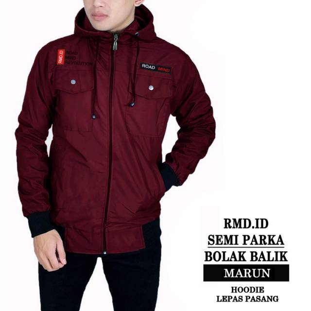 Jual JAKET SEMI PARKA BOLAK BALIK REVOLUTION MARON JAKET PARASUT ... Jual JAKET SEMI PARKA BOLAK BALIK REVOLUTION MARON JAKET PARASUT ...